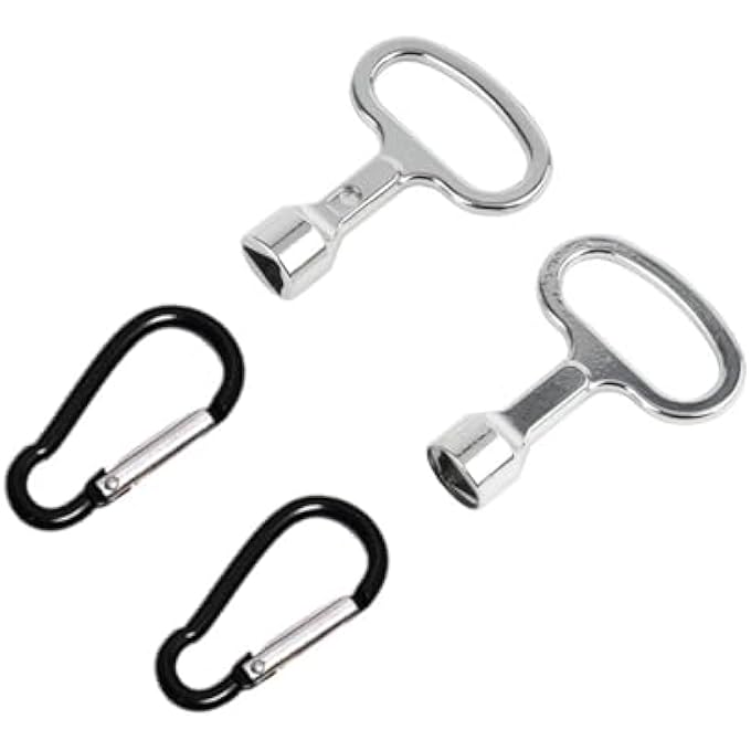 Generic METER BOX KEY,2 PCS GAS METER BOX KEY SILVER TRIANGLE SOCKET ...