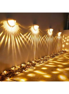 BLUE CORAL 4 Pack Warm Solar Step Light, Waterproof Solar LED ...