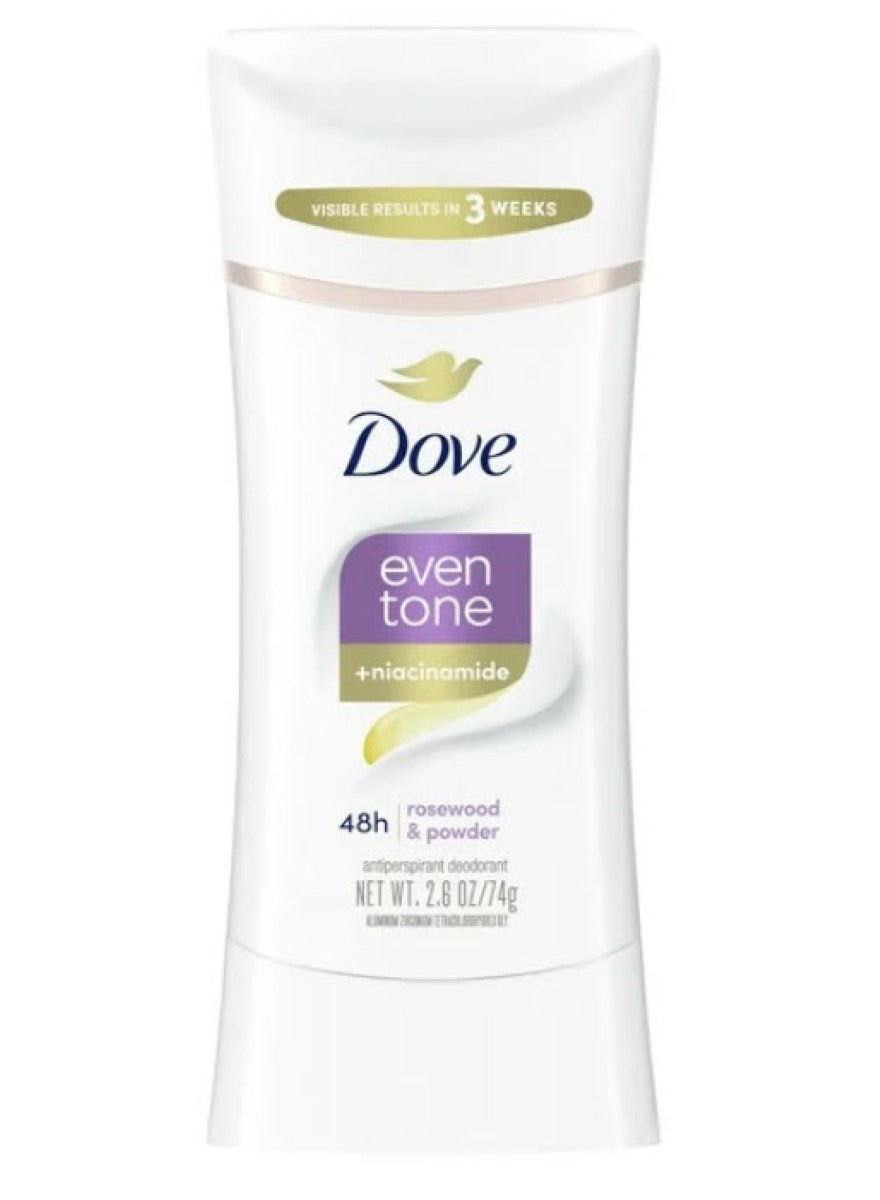Dove Dove Even Tone Antiperspirant Deodorant Rosewood and Powder 74g ...