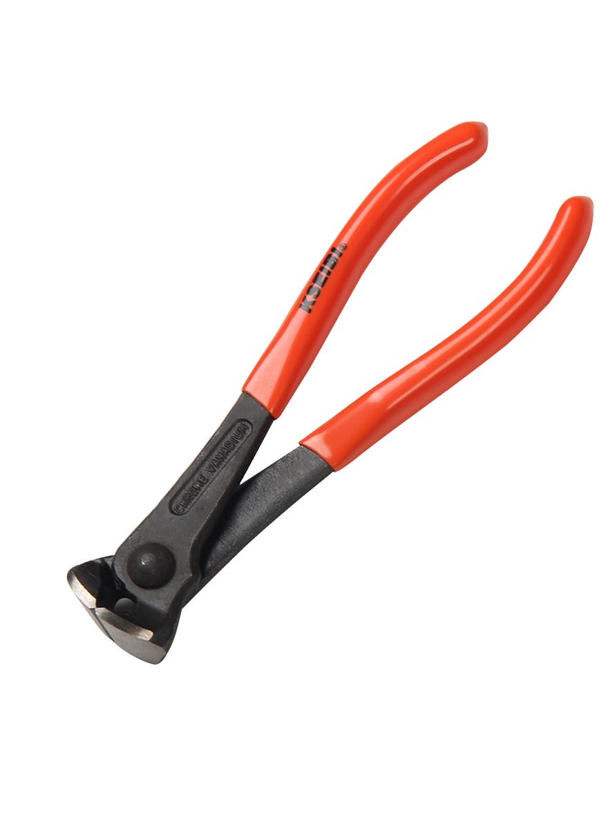 KSEIBI End Cutting Pliers 6 Inch, Grip Handle Black Chrome Vanadium ...