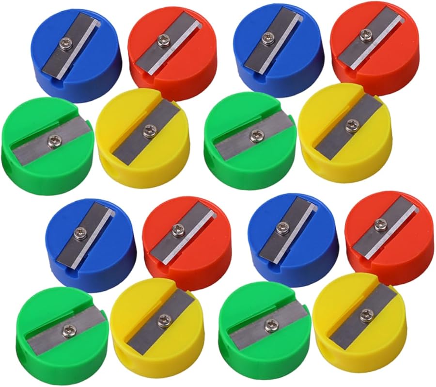 Generic 140Pcs Random Colors Handheld Pencil Sharpeners Unique Round ...