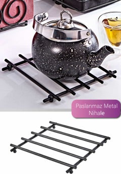 Grimor Life Stainless Fireproof Black Metal Trivet KSA | Riyadh, Jeddah