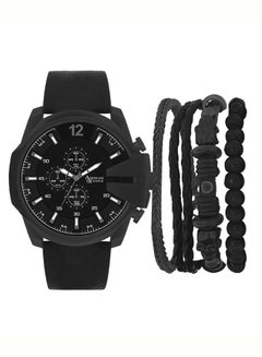تسوق American Exchange وAnalog Watch Stack Dial Black Strap أونلاين في ...