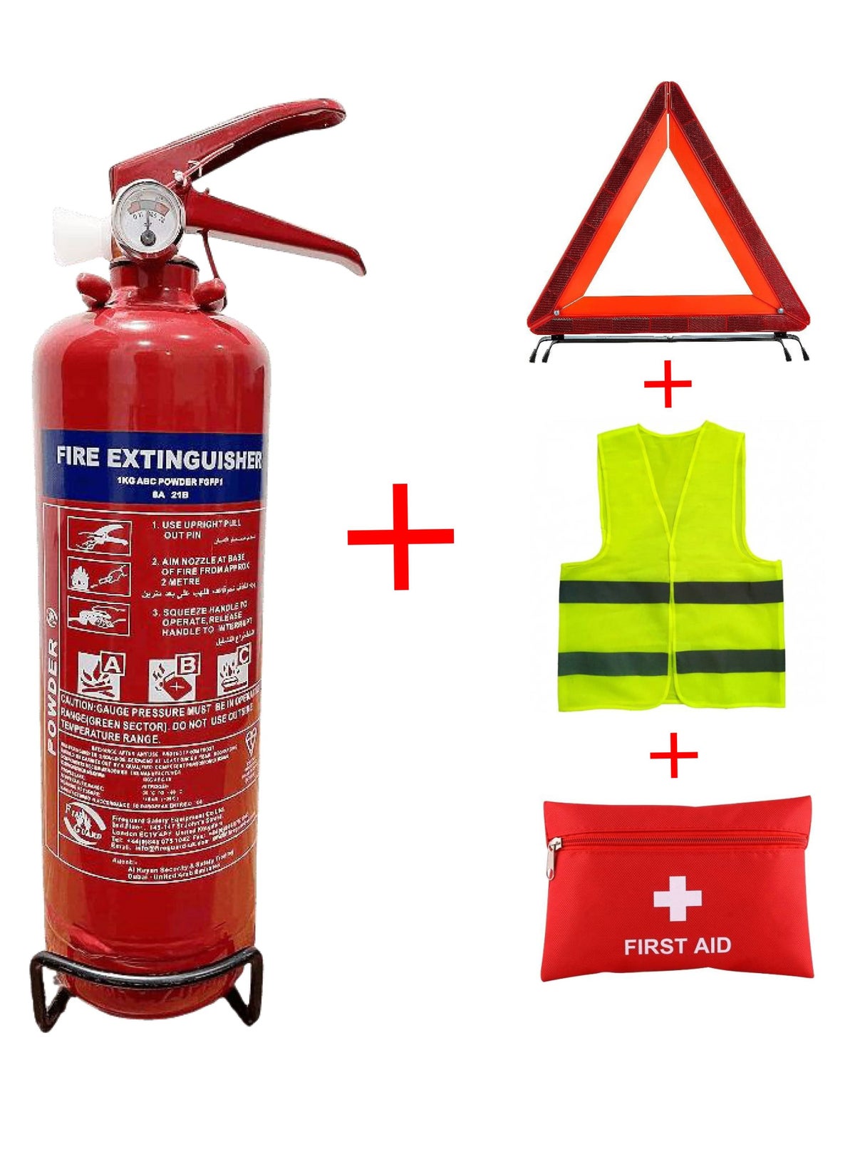 Atd Car Emergency Safety Essentials, Fire Extinguisher 1 KG, Road ...