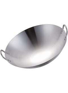 ECVV Stainless Steel Wok Pan Stir Fry Pan Deep Frying Wok Nonstick ...