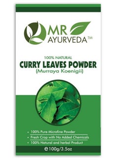 MR Ayurveda 100% Pure Curry Leaves Powder ; Kadi Patta Powder For Hair ...