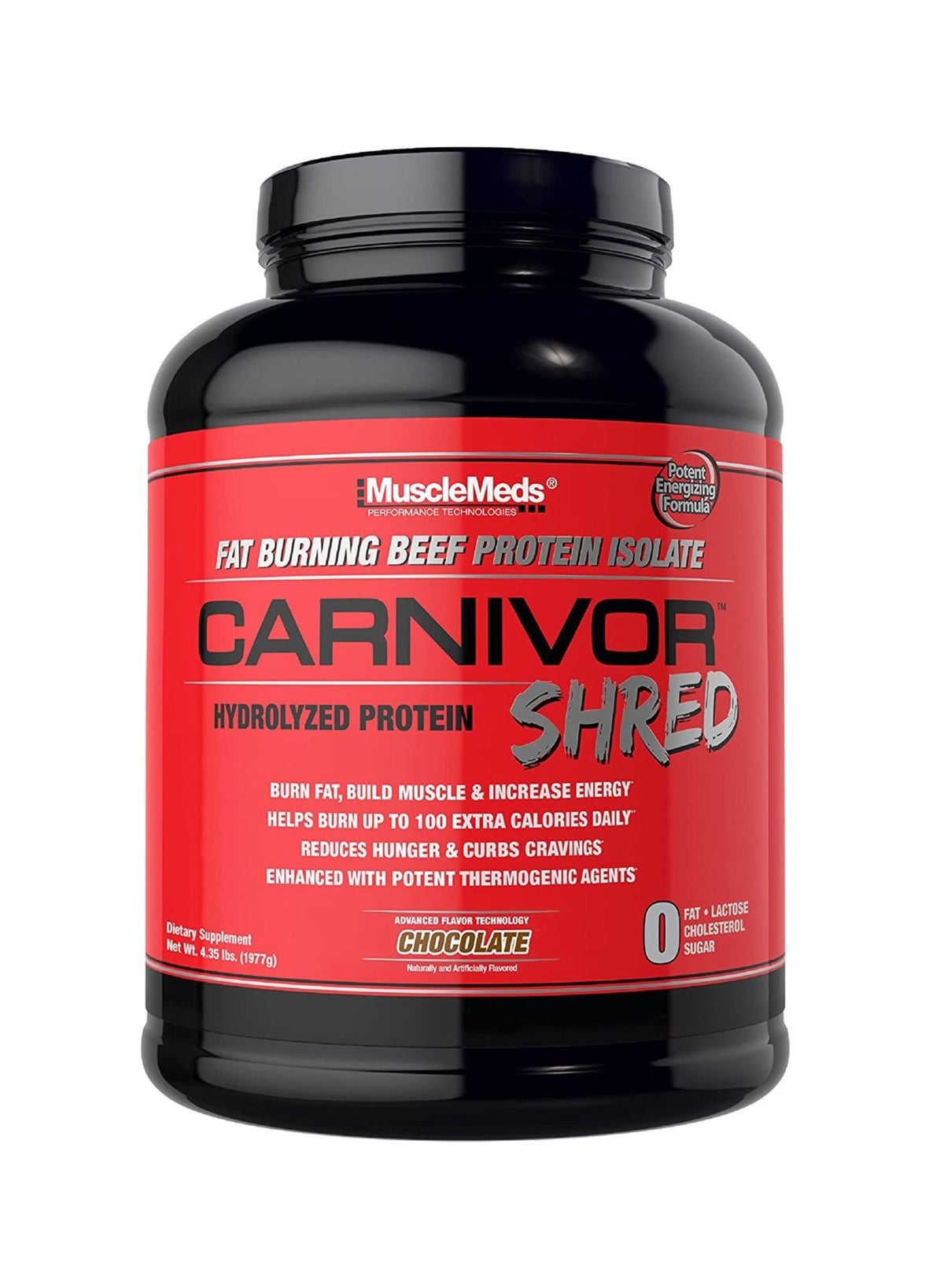 MUSCLEMEDS Carnivore Shred Fat Burning Beef Protein Isolate Chocolate ...