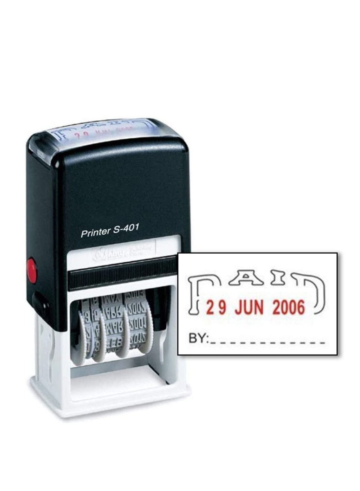 MARKQ Paid Stamp with Date, Self Inking Stamp for Office Business ...