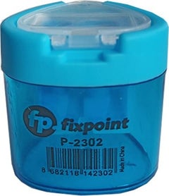 Fixpoint Pencil Sharpener Double Eyed Triangle Blue 1 Piece Pencil ...