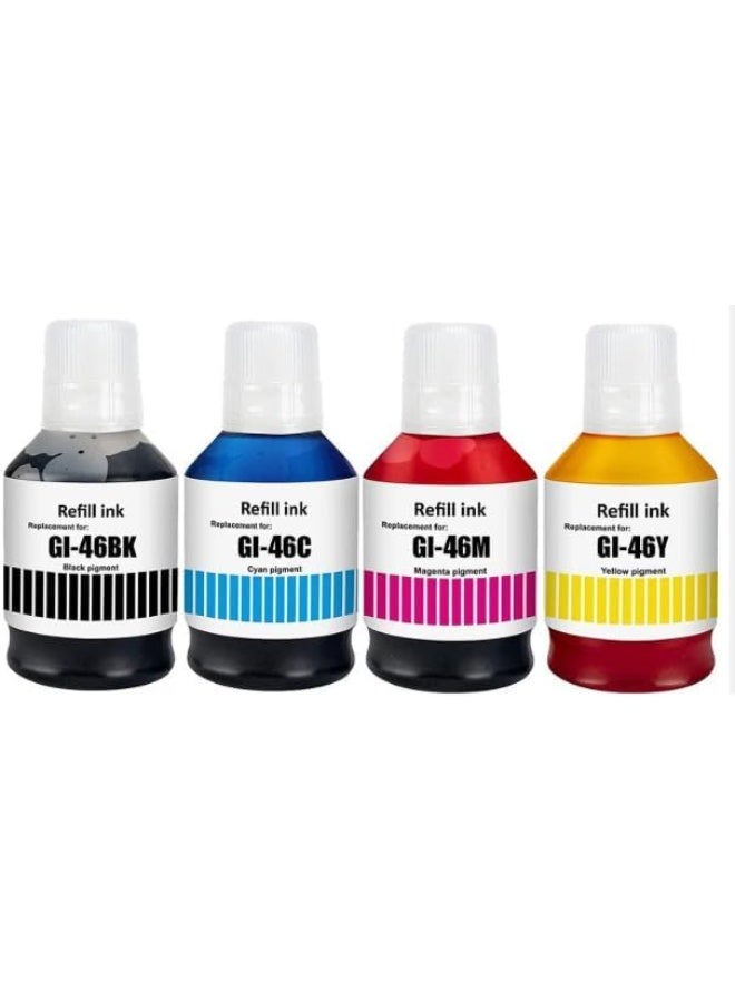 Terabyte Ink Cartridge for Canon Maxify GI46 GI-46 GI 46 Premium Color ...