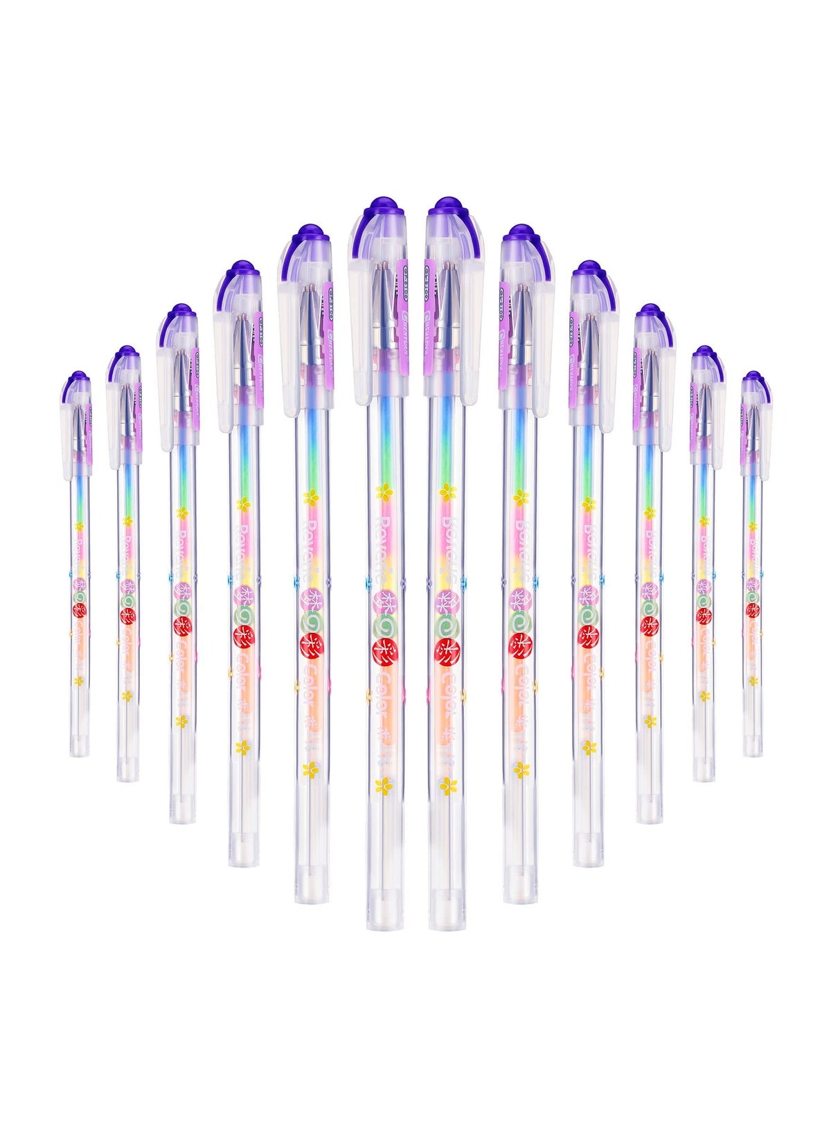 Excefore Scented Glitter Color Pen Multicolor Fun Pens Smooth Writing ...