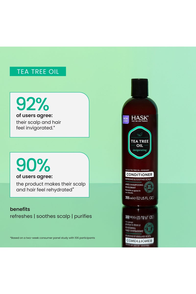 Buy HASK Tea Tree Oil And Rosemary Shampoo With Conditioner Value Pack ...