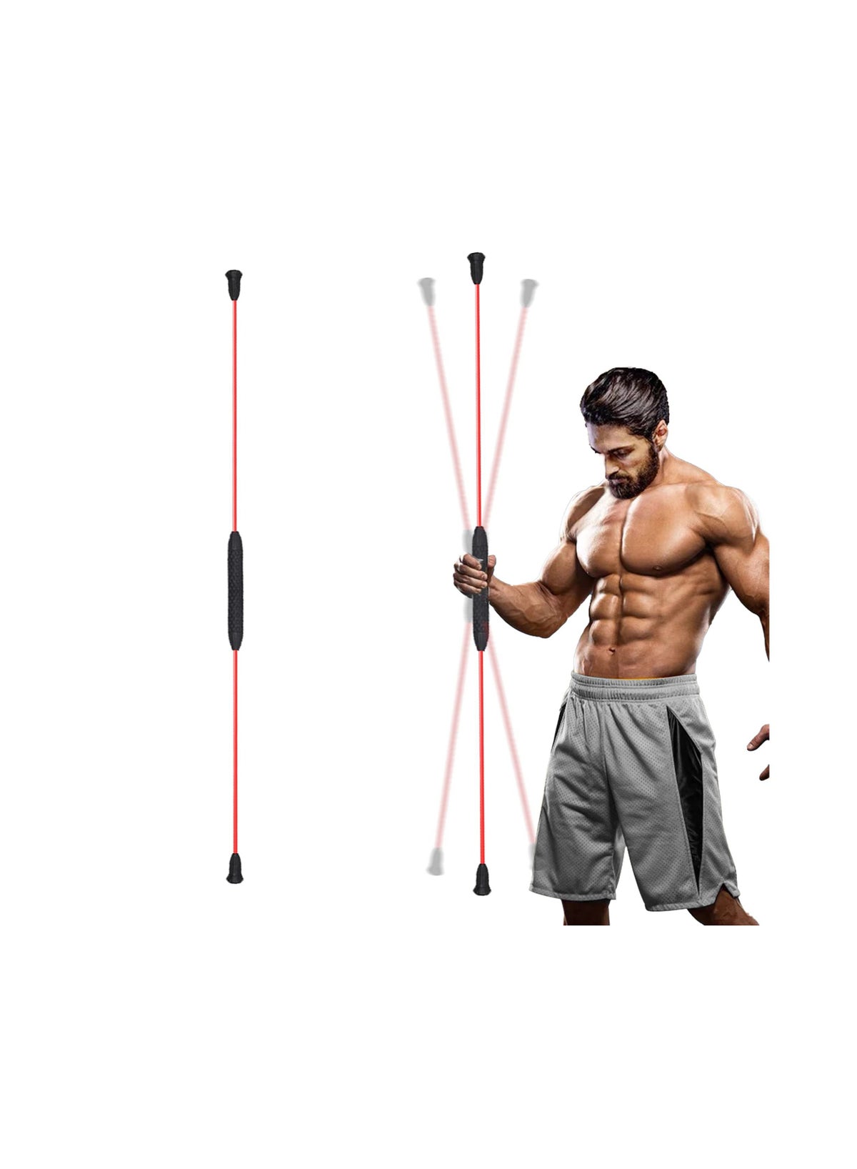 Generic Elastic Fitness Bar,High-Frequency Vibration Total Body Fat ...