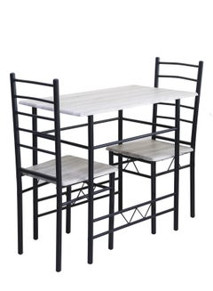 AFT Aft Wooden Steel Metal Dining Table Chairs Set Modern Dining Room ...