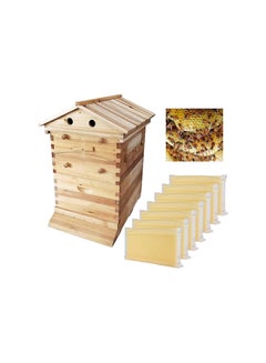 Generic Wooden Beekeeping Beehive Box with 7 Pcs Beehive Frame ...