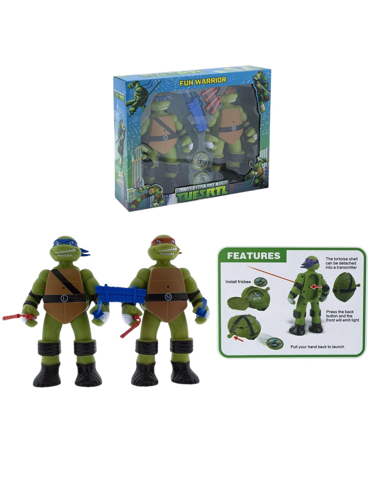 Toy Box Mutant Ninja Turtles Realistic Appeal Collectible Action Figure ...