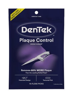 Dentek DenTek Cross Flosser Plaque Control Floss Picks, X-Shaped Floss ...