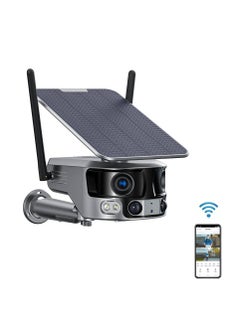 Crony Y6-Wifi-4K-8MP-4X 180° Wide Angle Solar Battery Camera 180° Wide ...