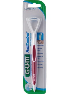 Gum Hali Control Tounge Cleaner-2-in-1 Brush and Scraper Ergonomic And ...