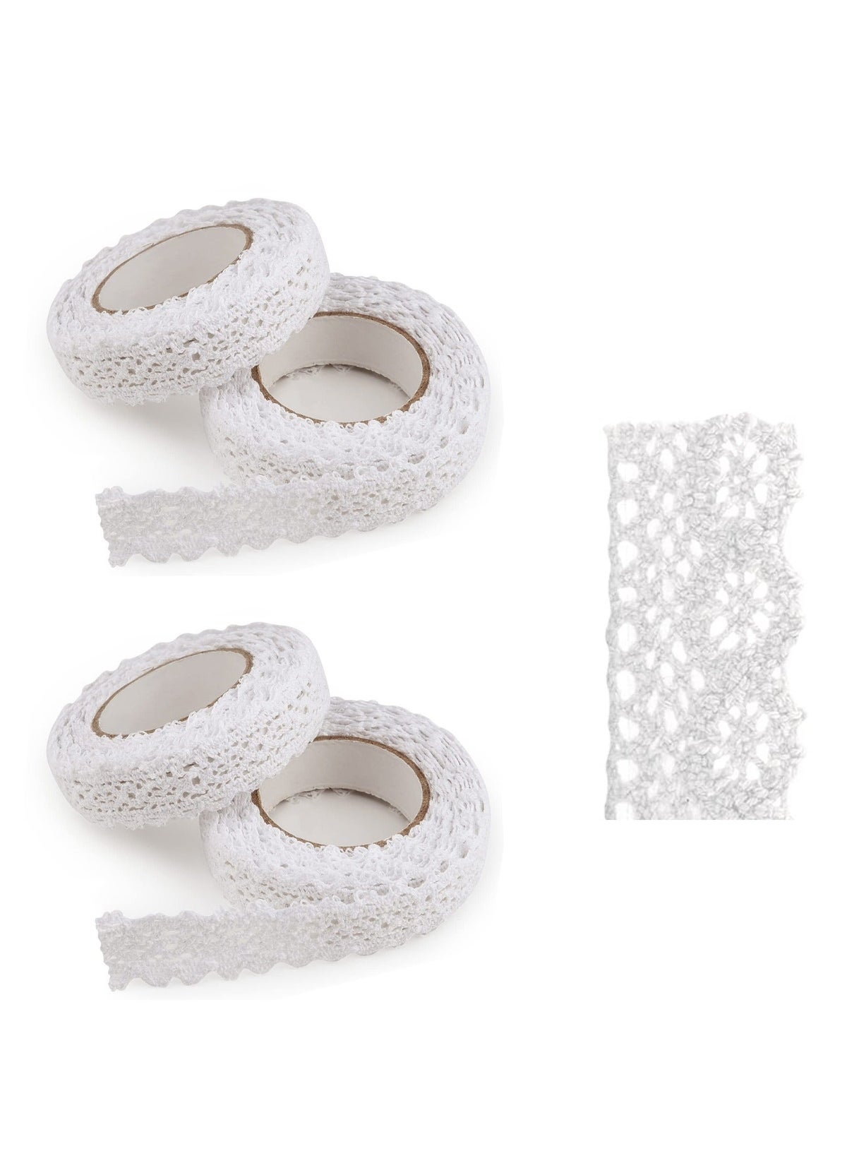 تسوق Generic وLace Trim Ribbon, 4 Roll Vintage Lace Tape Self Adhesive ...