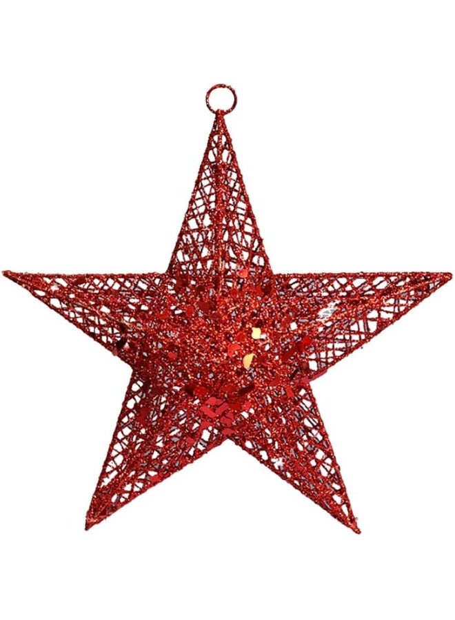 Generic 2 Star Christmas Tree Ornaments, Golden LED Star Christmas ...