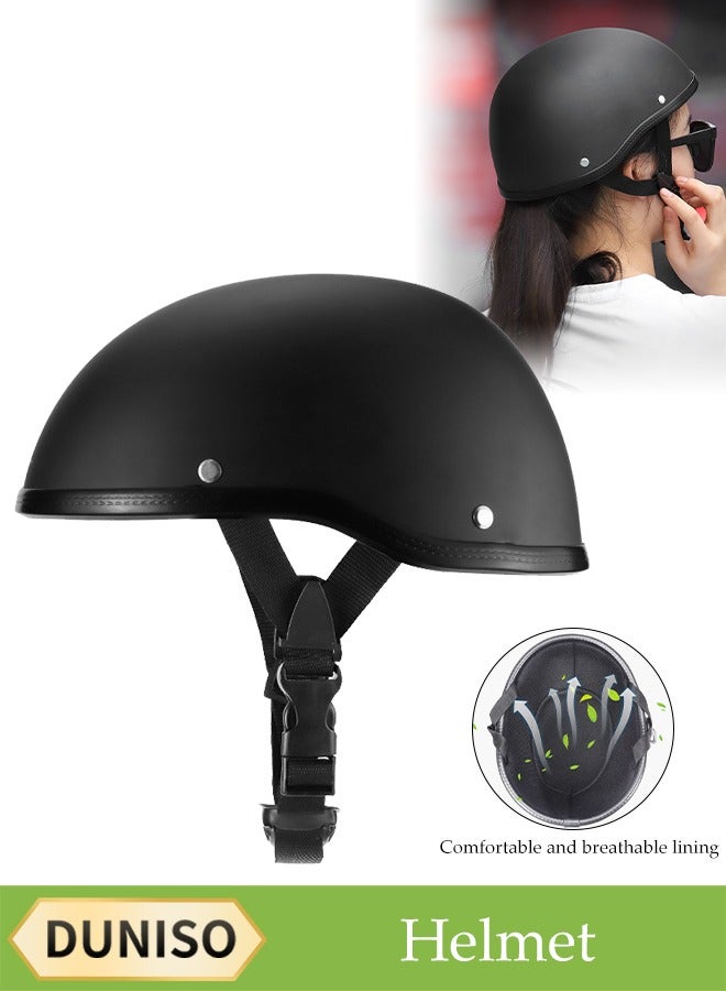 DUNISO Motorcycle Half Helmet, Multifunctional Breathable Open Face ...