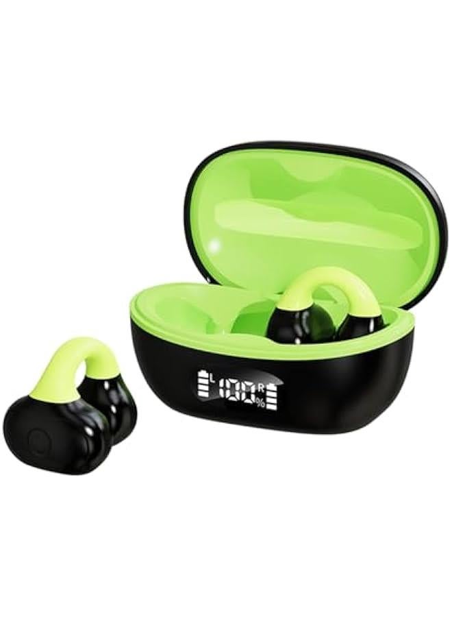 Generic Green Wireless Ear Clips Ear Buds Clip On Open Ear Earbuds ...