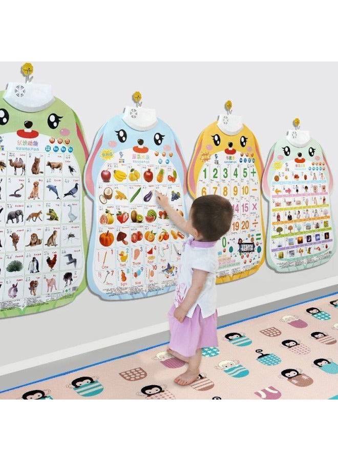 0-3 Years Old Audio Early Education Wall Chart Children Pinyin Alphabet ...