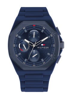 TOMMY HILFIGER Men's Analog Octagon Shape Silicone Wrist Watch 1792122 ...