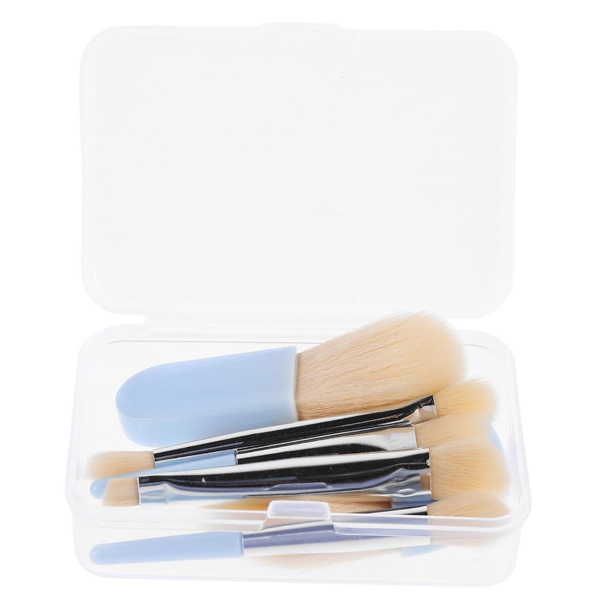 Generic Mini Makeup Brush Set 6 Piece Portable Travel Kit With Storage ...