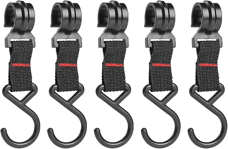 Generic 5Pcs Detachable S Hooks for Camping Outdoor Clothes Lightweight ...