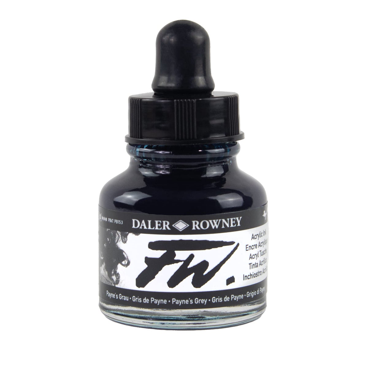Daler Rowney Daler-Rowney FW Acrylic Ink Bottle Payne's Grey ...