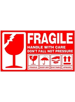 erorex 250 Fragile Label Stickers For Safe Shipping Red Fragile Handle ...
