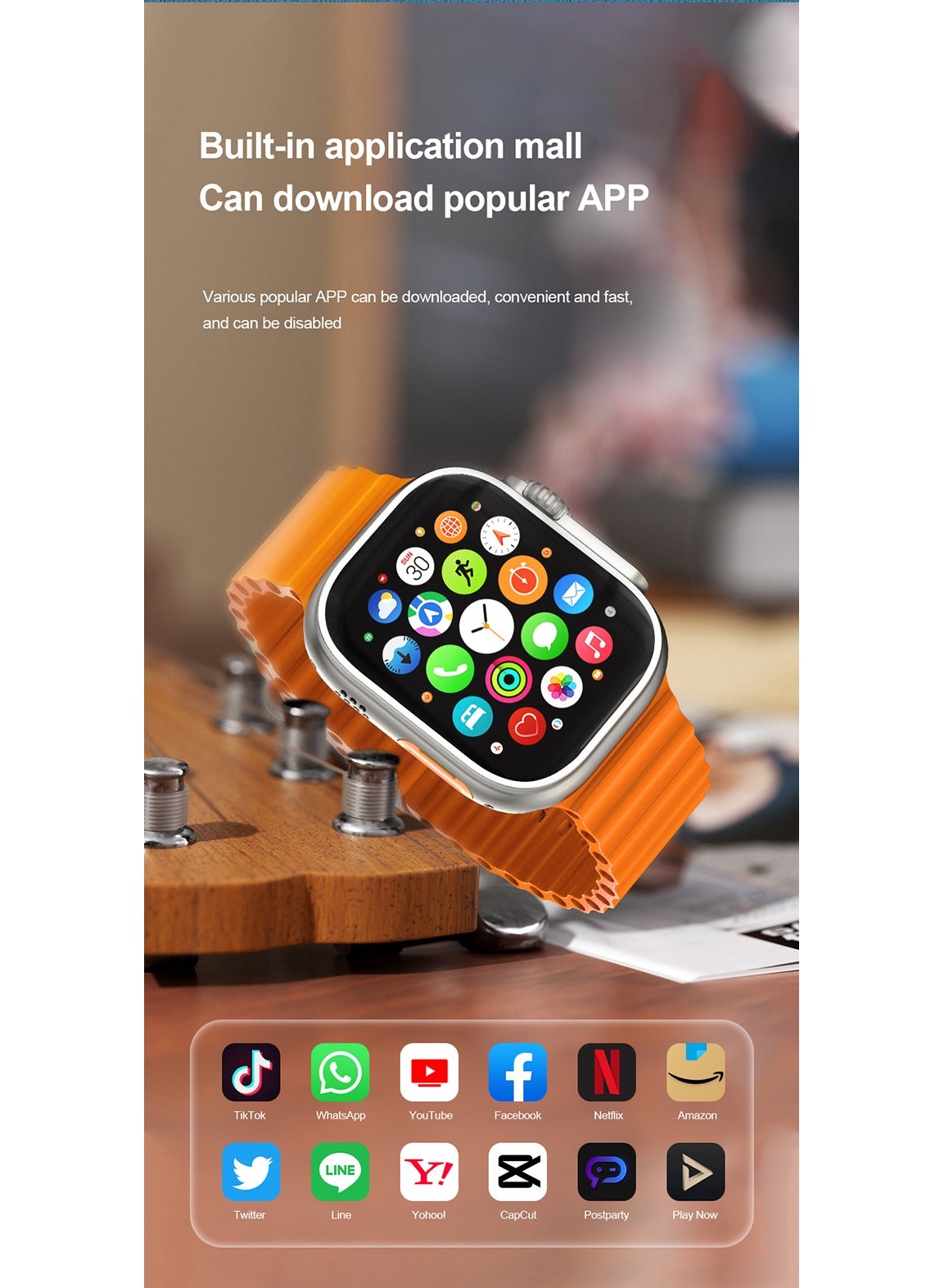 modio Ultra Sim Card Smart Watch 4GB Ram 64GB Rom 2.2 inch Display 3 ...