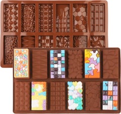 Tinky Winky Dubai Tablet Chocolate Bar Mold with 12 Different Patterns ...