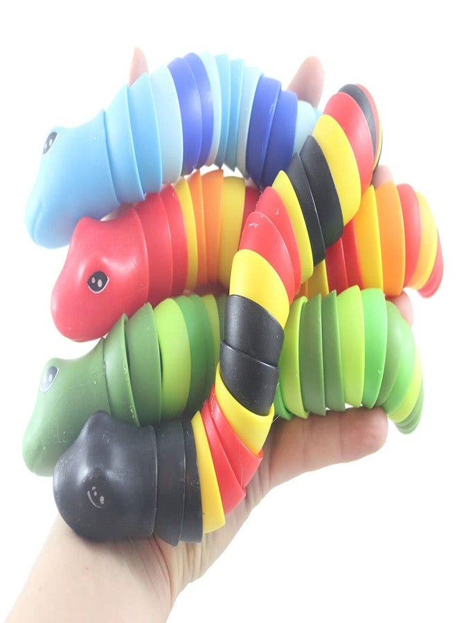 Curious Minds Busy Bags Set of 4 Large Articulated Snake Wiggle Fidget ...