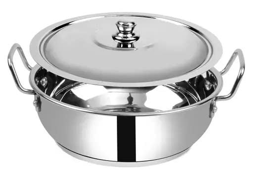 Bartan Star Bartan Star Stainless Steel Induction Bottom Kadhai with ...