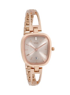 TITAN Titan Raga ia Grey Dial Analog with Date Rose Gold Metal Strap ...