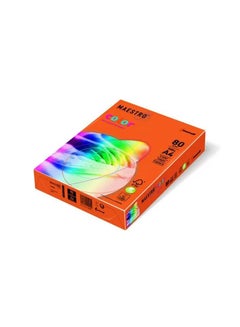 mondi Maestro Mondi Colour Paper, 500 Sheets, 80 GSM, A4 Size, Orange ...