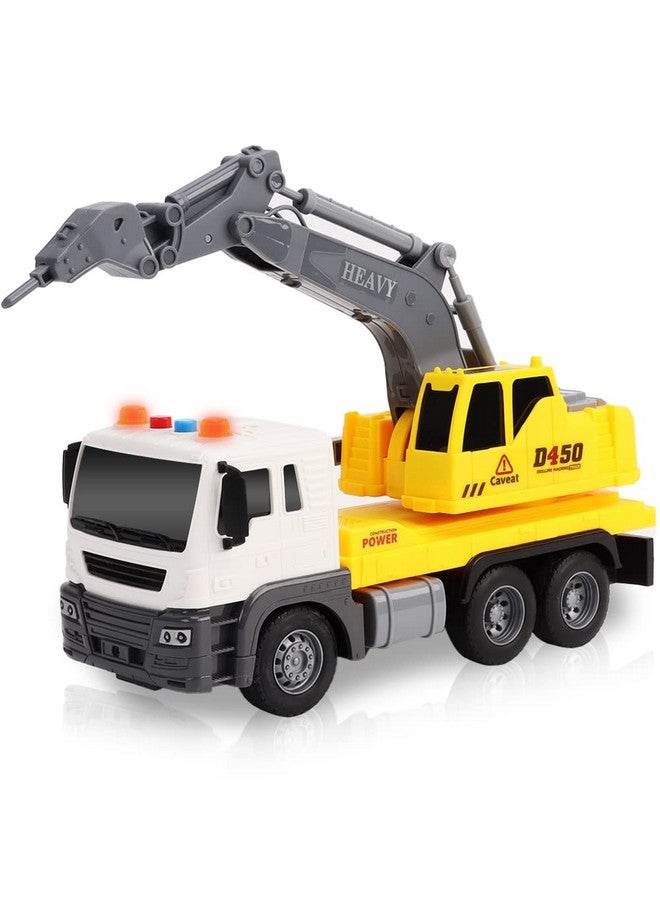 ArtCreativity Light Up Construction Truck Toy, Excavation Truck Toy ...