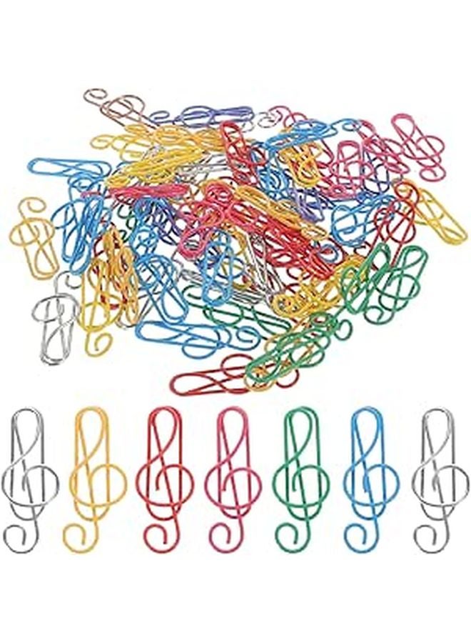 Generic 50 Pieces Multicolor Musical Note Paper Clips Cartoon Design ...