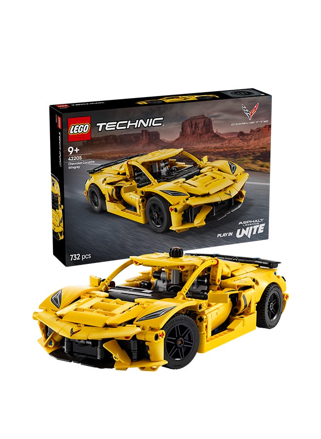 LEGO Technic Chevrolet Corvette Stingray Race Car Toy, 8-Cylinder ...
