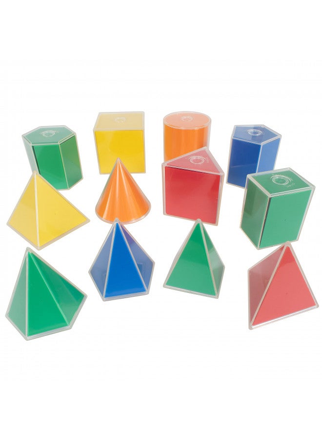 Learning Advantage Edxeducation 2D3D Geometric Solids - Set of 24-12 ...