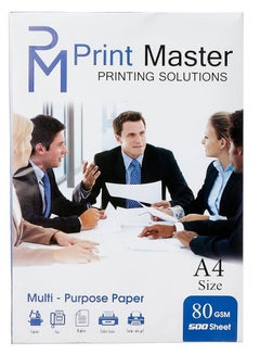 Printmaster A4 Printing Paper 500 Sheets per pack, Multi Purpose for ...