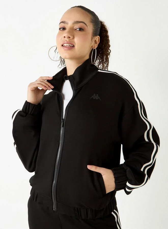 Kappa Kappa Logo Detail Sweatshirt with Long Sleeves and Pockets for ...
