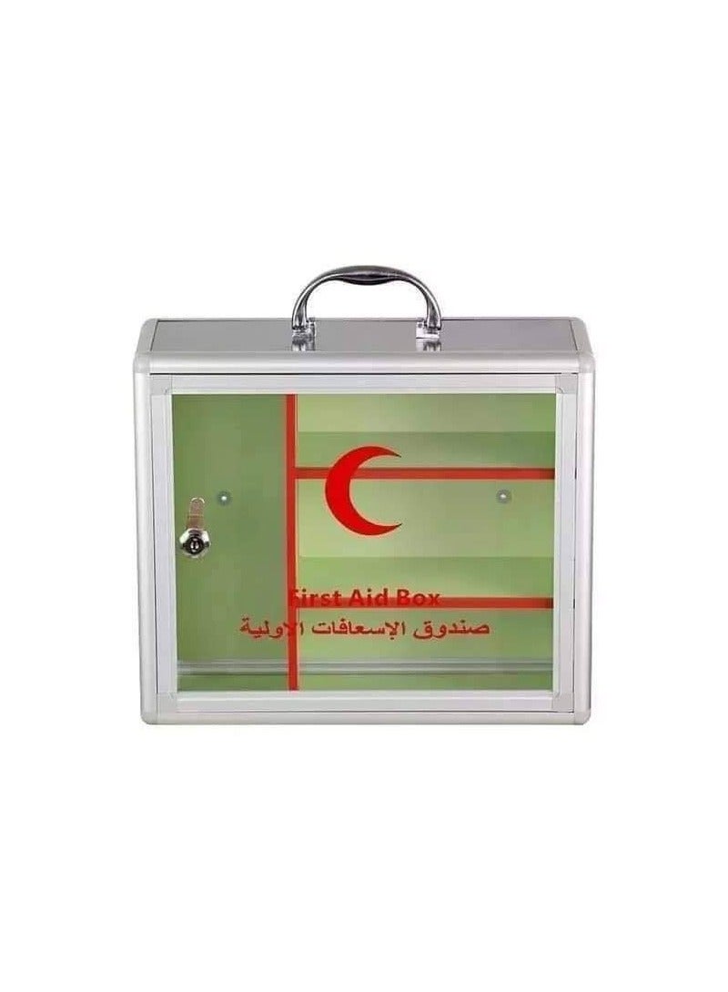 Home Time Aluminum First Aid Box White/Clear/Red | Best Price KSA ...