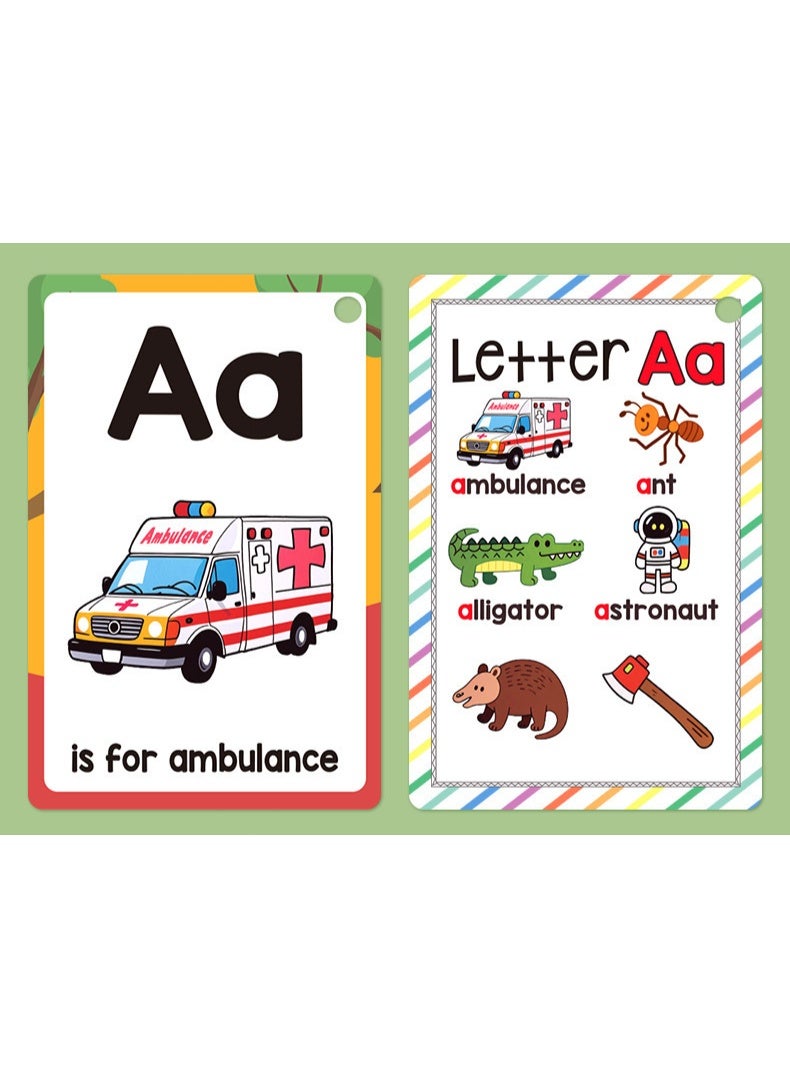 Generic 1-Set Mini Alphabet Phonics Flash Cards – 26 Letters ...