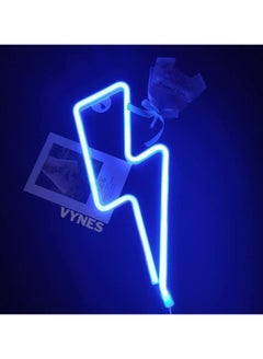 Generic Lightning Strike LED Neon Sign Blue UAE | Dubai, Abu Dhabi