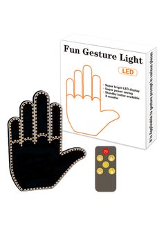 Generic Car Fun Gesture Light Car Rear Window Finger Light with Remote ...