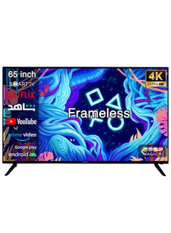 Magic 65 Inch Frameless 4K Ultra HD SMART HDR-Pro LED TV with Built-in ...